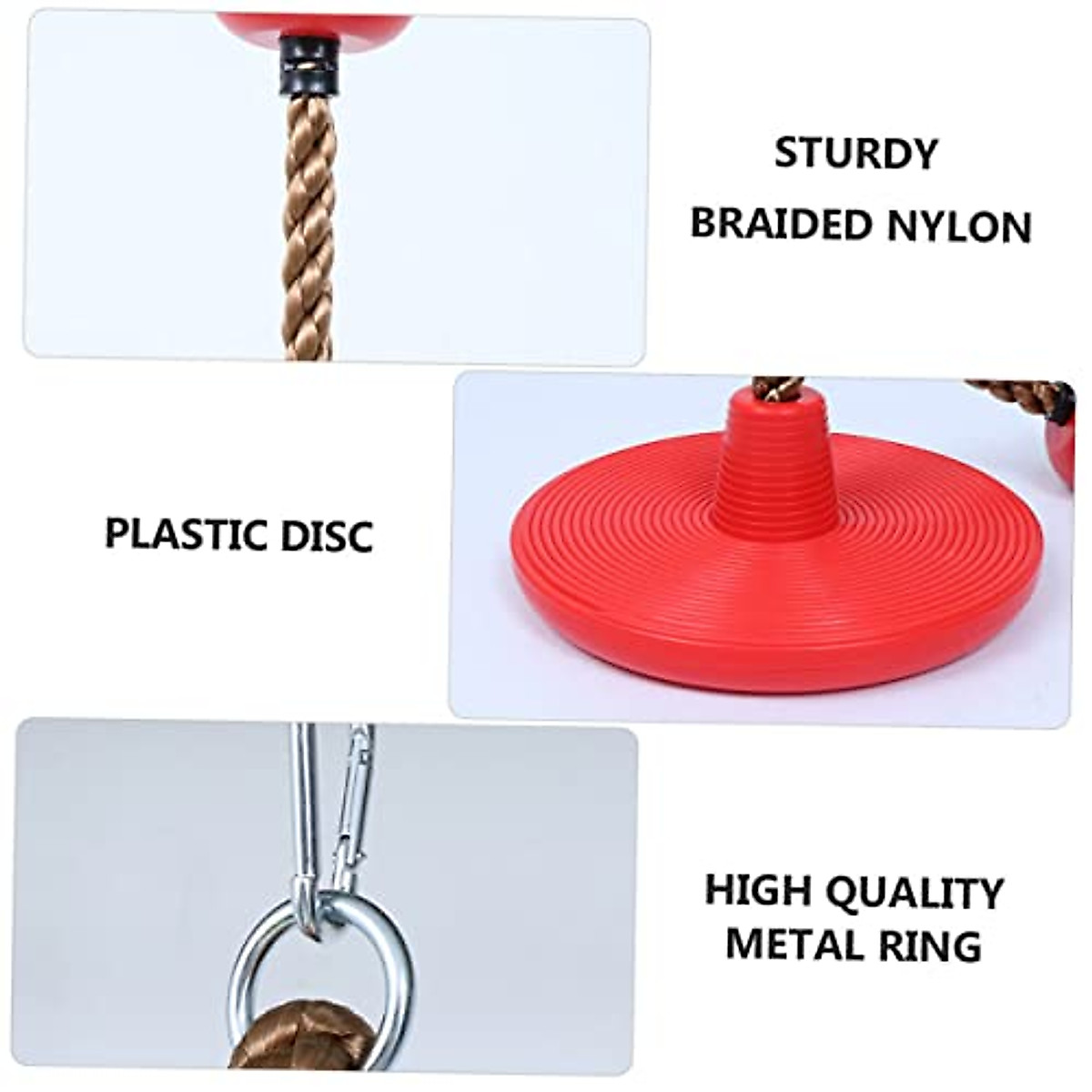 SAFIGLE 1 PC The Swing Playground Swing Plastic Disc Swing Kids Playground Baby Swings for Infants Outdoor Bench Swing Outdoor Climbing Toys Kid Swing Funny Toy Swing Colorful Toy Swing CD