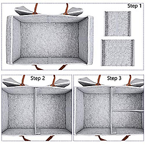 PAPERKIDDO Baby Diaper Caddy Organizer with Changing Table, 2 in 1 Portable Felt Nursery Storage Bin and Car Organizer for Diapers, Baby Wipes and Toys