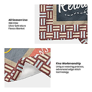 Sqovulw Book Lovers Gifts Mothers Day Reading Blanket Gifts for People Who Like to Read Gifts for Book Lovers Women Gifts for Readers Librarian Gifts Book Lovers Throw Blanket 60X50 Inch