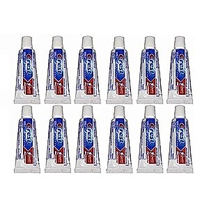 Crest Travel Size Regular Toothpaste - .85 Oz (Pack of 12)