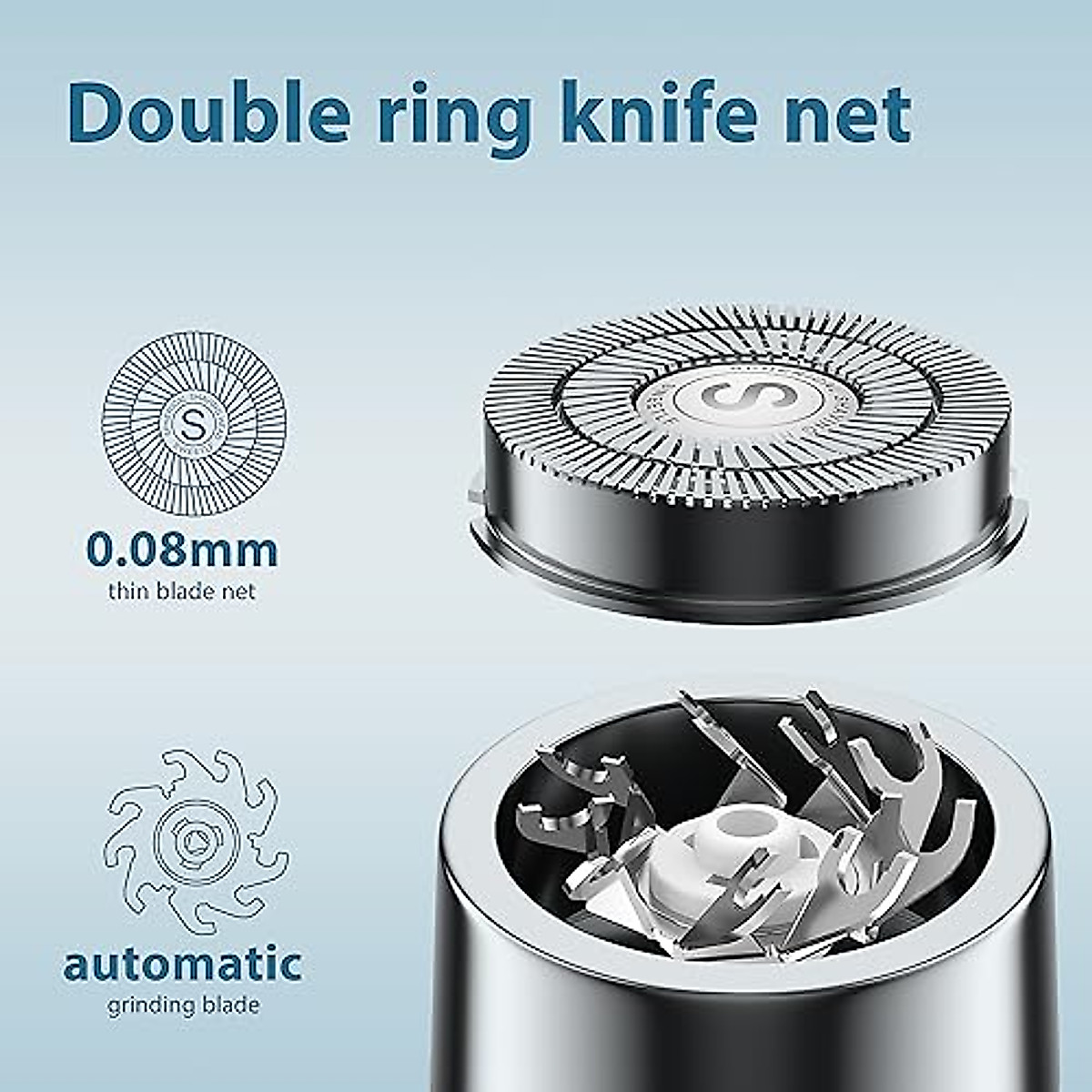 SweetLF Mini Electric Razor,Compact Electric Shaver, Travel Mens Shaver Electric Razor for Men Shavers for Men Mini Electric Shaver with Floating Head