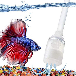 SunGrow Aquarium Fish Tank Gravel Cleaner Vacuum, Siphon Pump Aquarium Water Changer, Tank Cleaner, Syphon Cleaning and Water Changing Tools Kit with Priming Bulb, Aquarium Supplies, 65-inches