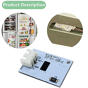 DA41-00676J Freezer Led Light Fit for Samsung Freezer Led Light replacement AP6000168 PS11732779 EAP11732779(2 Pcs)