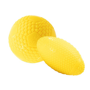 NOLITOY Animal Chewing Toy Dog Grinding Toys Rugby Toys for Football Toys Pet Molar Toys 2pcs Squeaky Shaped Toys