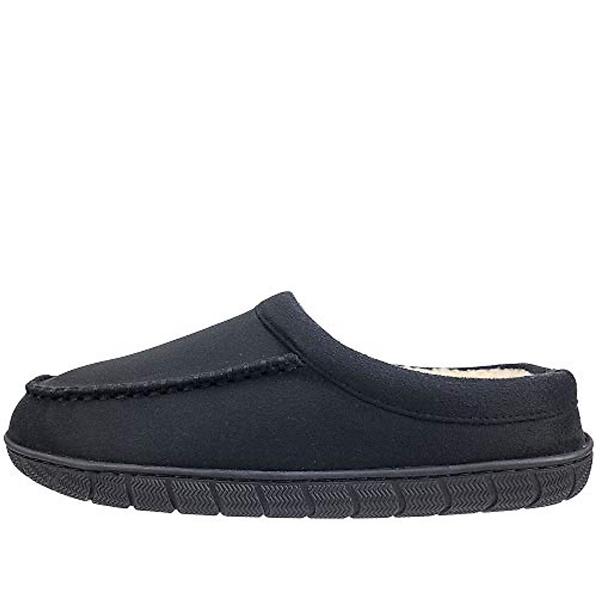 Dockers Men's Christopher Classic Casual Roll Collar Clog Slippers, Size 8 to 13 (Black Rugged, Numeric_9_Point_5)