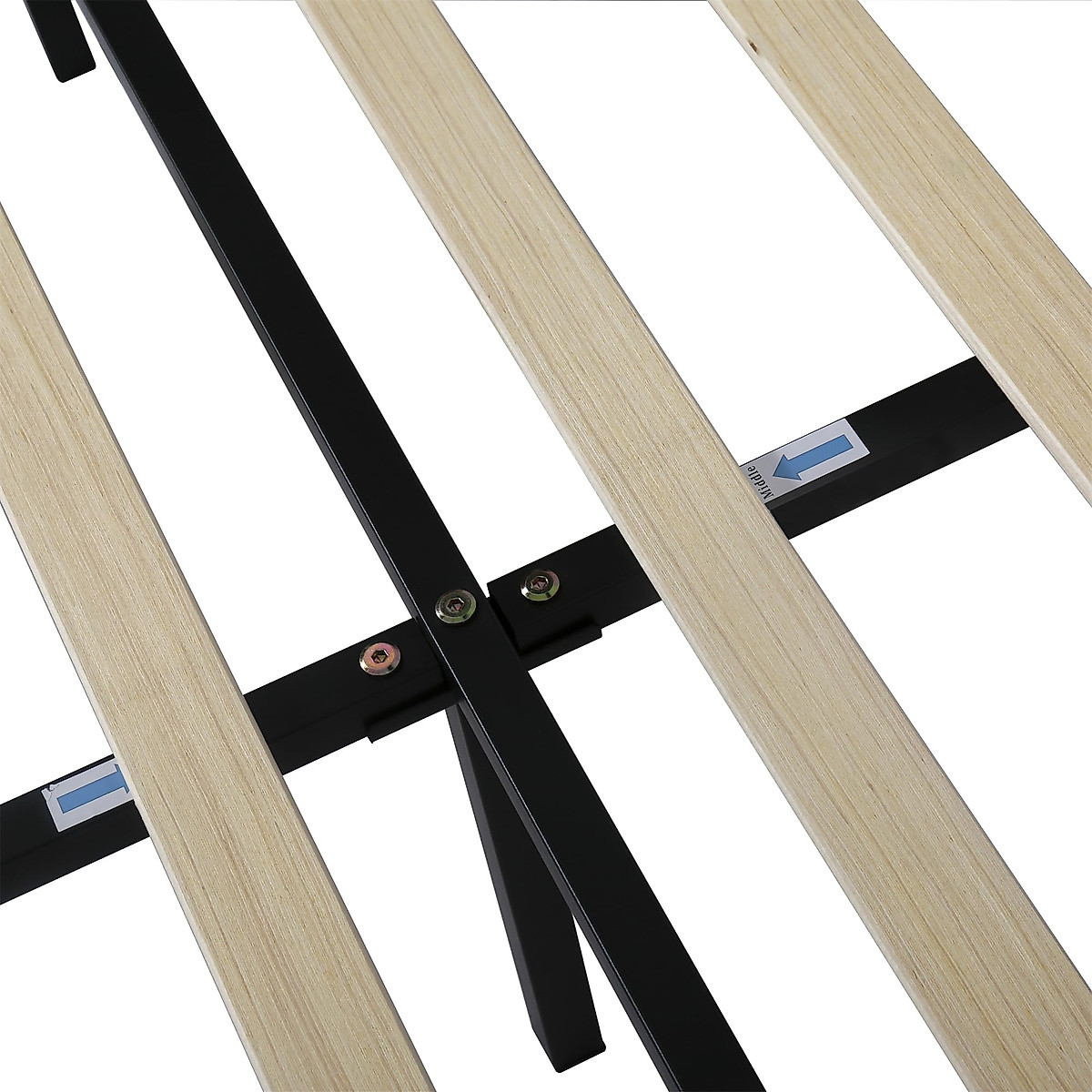 P PURLOVE Cute Princess Bed with LED Lights for Kids,Queen Size Platform Bed with Crown Headboard,Platform Bed Frame with Wood Slats for Girls,Kids,Teens