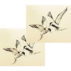 More Joy - Eco-Friendly Swedish Dishcloths, Pack of 2 Birds