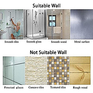 Zeta® Adjustable Attachable Rotatable Bathroom ABS Handheld Showerhead Bracket Wall Mount Holder with Suction Cup, Polished Chrome