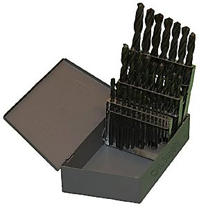 Topline Drill Bit Set 29pcs 1/16"-1/2" by 64th USA Huot Index, Roll Forged