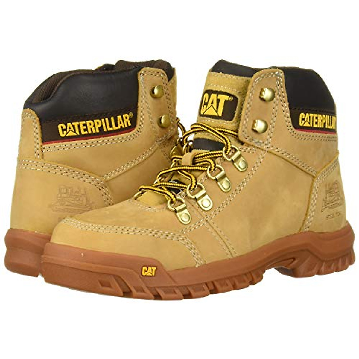 Cat Footwear Men's Outline St Work Boot, Honey Reset, 9.5