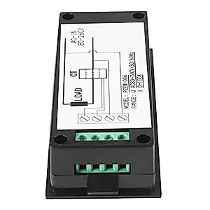Oumefar Digital AC 80 260V 100A High Precision Current Voltage Watt KWh Time Panel Meter Voltmeter + CT Electric Gauge Accuracy Volt Monitor with LCD Backlight Display