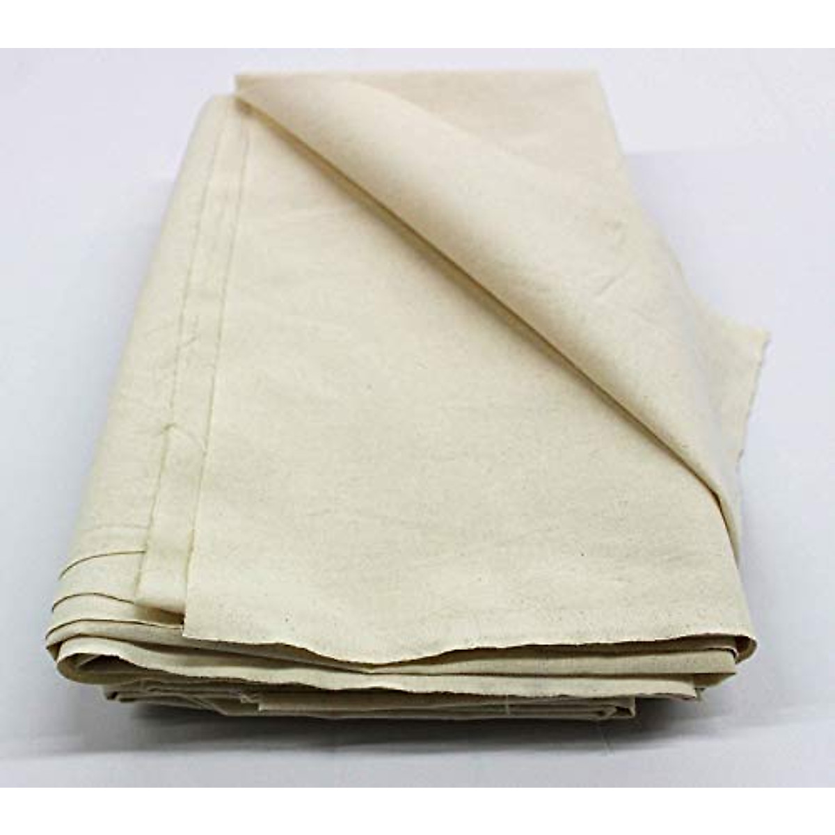 Mybecca 7oz Natural Cotton Canvas Fabric by The Yard, 58-Inch Wide