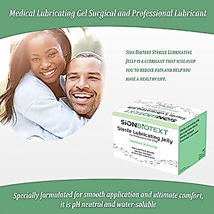 Water-Based Lubricant, Professional Lube in Single Packets for Hospitals and Clinics Use, Lubricating Jelly Smooth Consistency, Non-Staining, Sterile lube 144 Packs per Box (5g Each)
