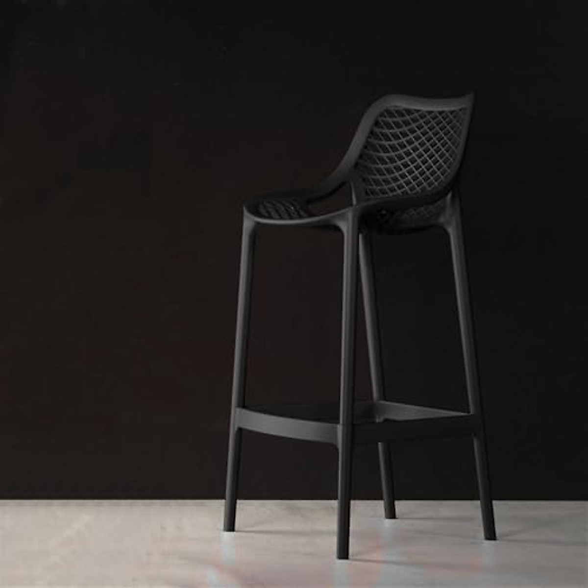 Compamia Air Patio Counter Stool in Black (Set of 2)