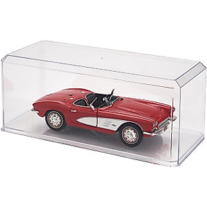 Pioneer Plastics 355C Clear Plastic Display Case for 1:18 Scale Cars, 13" W x 5.5" D x 5" H (Mailer Box)