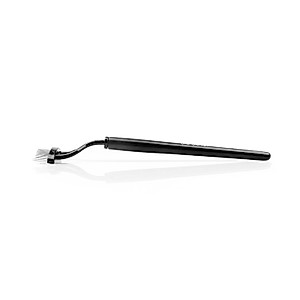 Docolor Eyelash Comb Eyelash Separator Tool Mascara Applicator Eyelash Brush Lash Separator Tool Comb Arc Designed Cosmetic Brushes Tool, with Comb Cover (Black)
