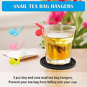 Coasters for Drinks, Silicone Coasters 6 Set Non-Slip Cup Coasters, Heat Resistant Cup Mate Fits Any Size of Drinking Glasses, Soft Coaster for Tabletope Protection, Furniture from Damage (Black)