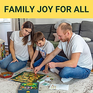 Tortue Forest Run Board Game - Awesome Jungle Adventure, Easy to Play, Total Family Fun, Creative Play, Conquer Math Anxiety, 2-4 Players, 30-45 Min, 7+ Years, Gifts for Boys and Girls