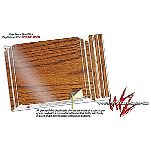 WraptorSkinz PS4 Pro Skin Wood Grain - Oak 01 - Decal Style Skin Wrap fits Sony PlayStation 4 Pro Console