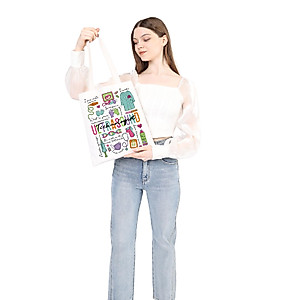 WSNANG Ultrasound Technologist Tote Bag Ultrasound Tech Gift RDMS Grad Reusable Grocery Bag Ultrasound Tech Graduation Gift (Ultrasound TB)