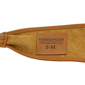 FASHIONGEN - Woman Italian leather Obi belt, CASSIANE - Camel, 3XL
