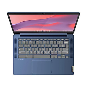 Lenovo Chromebook Slim 14" FHD Touchscreen Laptop | MediaTek Kompanio 520 | 4GB DDR4 | 64GB eMMC | Arm Mali-G52 MC1 | Chrome OS | Blue| Bundle with Stylus Pen