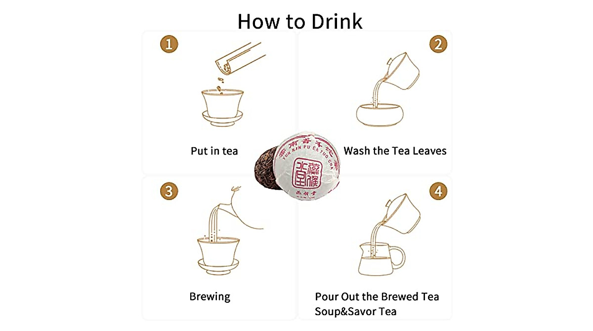 Yan Hou Tang 10 Years Aged Chinese Pu Erh Tea - Premium Yunnan Tuo Cha