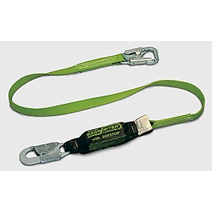 Honeywell ANSI Z359.13 Compliant 8' Cordura Web Lanyard w/1 5K snap Hook & 1 Locking snap Hook 913B/8FTGN