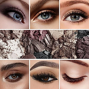 10 Colors Eyeshadow Palette, Wterproof Long Lasting High Pigment Eyeshadow Palette,Ultra-Blendable Smooth Matte Eye Makeup Palette,Naturing-Looking Nude Matte Eyeshadow with 2 Brush(Cement color)