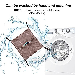 Small Animal Hammocks Plush Hideout Pet Cage Hammock for Ferret Hamster Guinea Pig Chinchilla Flying Squirrel Hanging Bed (Khaki)