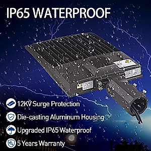 OSTEK 150W LED Parking Lot Light 21,000 LM (140lm/w) 4000K LED Pole Light Outdoor Area Street Lighting [600-700W HID/HPS Equiv.] Adjustable Direct Arm- Commercial Shoebox Light 100-277V,UL&DLC Listed