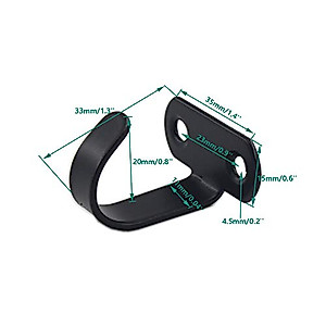 Ulifestar Black Stainless Steel Ceiling Hook, Cup Hooks Closet Ceiling Mounted Hooks for Hanging Plants,Bird Feeders,Wind Chimes,Lanterns,Decoration Lights,10 Pack