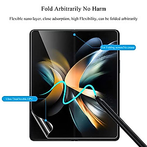 SURBUID [2 Pack] Samsung Galaxy Z Fold 4 Screen Protectors Flexible Soft Inner Screen EPU Protective Film Full Coverage Clear Bubble-Free Case Friendly Screen Protector for Galaxy Z Fold 4, 7.6-Inch