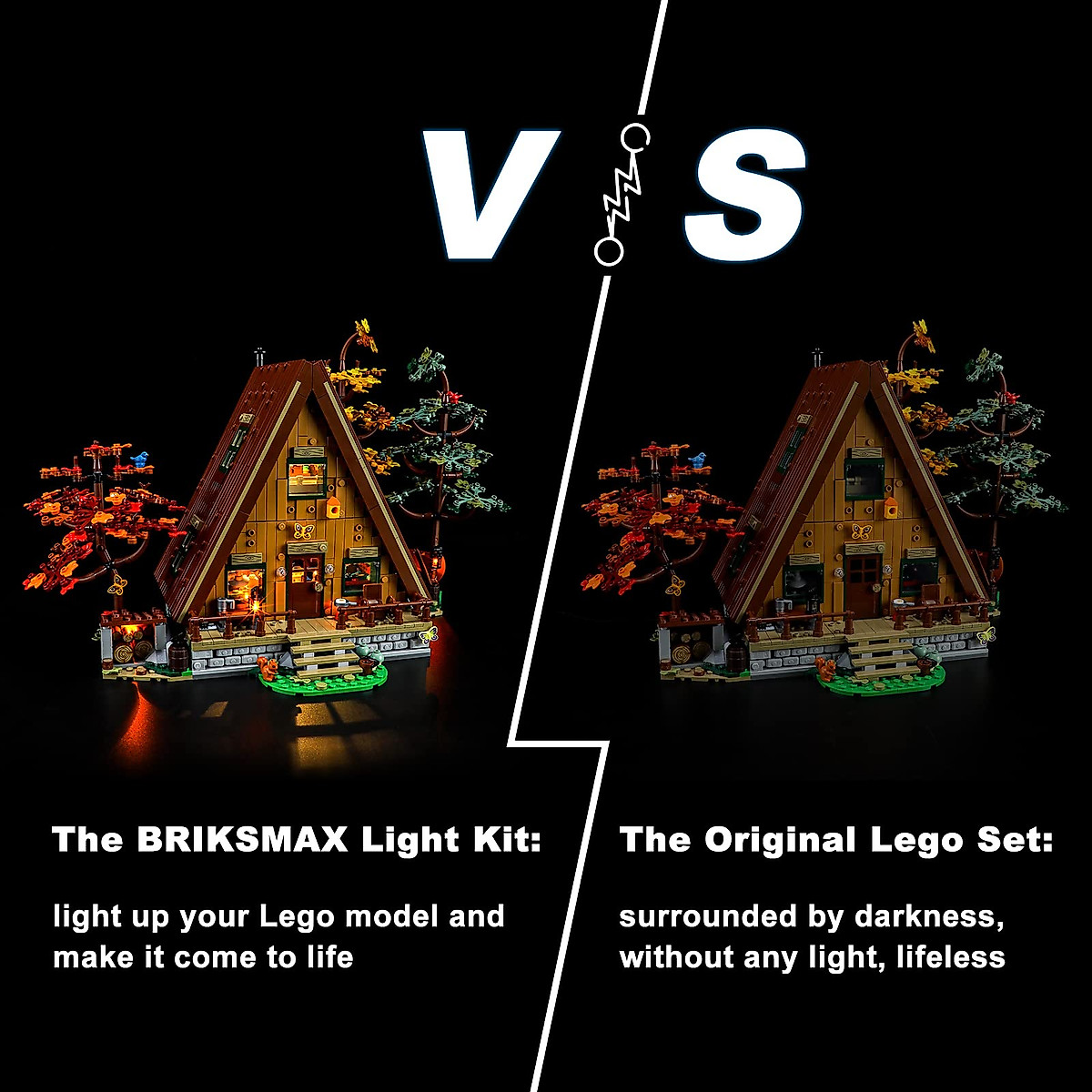 BRIKSMAX Led Lighting Kit for LEGO-21338 A-Frame Cabin - Compatible with Lego Ideas Building Blocks Model- Not Include Lego Set