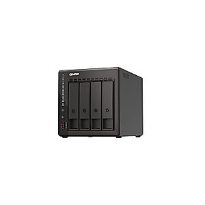 QNAP TS-453E-8G-US 4 Bay High-Performance Desktop NAS with Intel Celeron Quad-core Processor, 8 GB DDR4 RAM and Dual 2.5GbE (2.5G/1G/100M) Network Connectivity (Diskless)