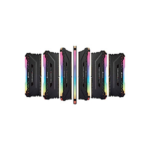 Corsair Vengeance RGB Pro 16GB (2x8GB) DDR4 4000 (PC4-32000) C18 AMD Optimized Memory – Black