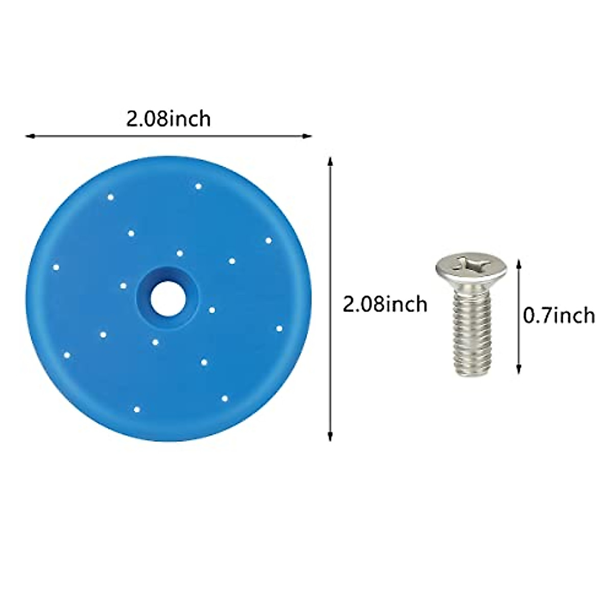 KWODE Pre Rinse Spray Valve Repair Kit for All Commercial Sink Sprayer, Spray Face Bumper and Screw Repair Part Blue