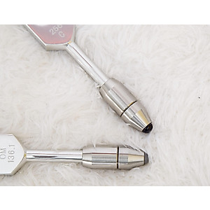 Ckakra Pack of 2 Weighted Tuning Forks with Natural Gemstone Feet for Body Healing,Activator Hammer for Tuning Fork,OM 136.1& 256C Frequency,Virbration Therapy Tools, Meditation&Reiki Instruments