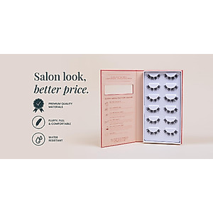 FlutterHabit The Sweetheart Curly Lashes, DIY lash Extensions, Fluffy Lash Clusters for Women, Salon Quality At Home Eyelashes Extension Kit, Natural False Lashes, 6 Lash Sets, No Lash Glue Included