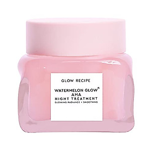 Glow Recipe Watermelon Glow Sleeping Mask - Exfoliating + Anti-Aging Overnight Face Mask w/ AHA, Hyaluronic Acid + Pumpkin Seed Extract for Sensitive Skin - Hydrating Mask (60ml)