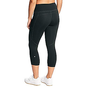 C9 Champion womens High Waist Capri Leggings, Ebony, Large US