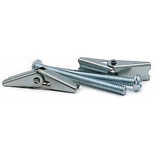 3/8" x 6" Toggle Bolts/Round Head/Combo Drive/Steel/Zinc / 25 Pc. Carton