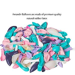Amandir 168Pcs Unicorn Balloon Garland Arch Kit 12''10''5'' Pink Purple Blue Gold Confetti Magic Movie Balloons for Baby Shower Wedding Birthday Party Decorations Supplies for Girl 3 Balloon Tools