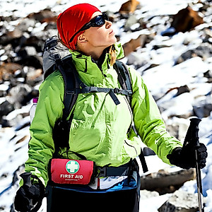 SuccorWare Small First Aid Kit - 100 Piece - Mini First Aid Kit for Home, Camping, Hiking, Backpacking, Travel, Vehicle, Outdoors - Emergency & Medical Supplies