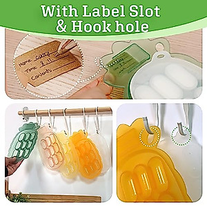 haakaa Silicone Nibble Freezer Tray -Breast Milk Teething Popsicle Mold | Baby Fruit Food Feeder Teether Tray | Ice Cube Maker Serving Plate Stackable Snack Storage Tray - Baby |Toddler- BPA Free