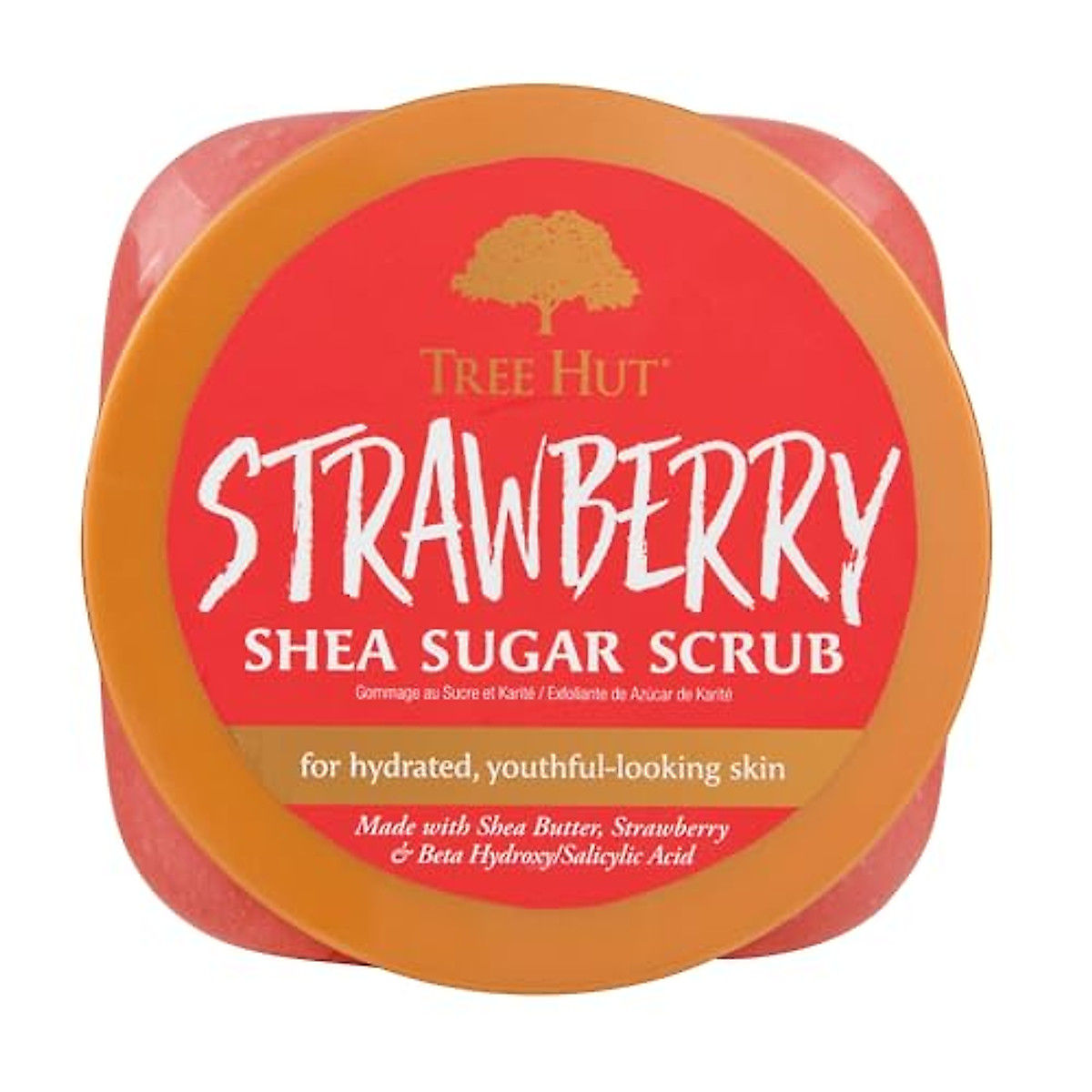 Tree Hut Strawberry Shea Sugar Scrub, 18 oz, Ultra Hydrating and Exfoliating Scrub for Nourishing Essential Body Care