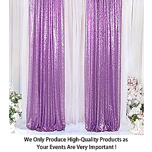 Sequin Curtains 2 Panels Lavender 2FTx8FT Sequin Photo Backdrop Sequin Backdrop Curtain Pack of 2-1011E