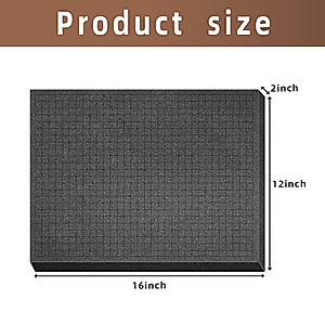 DECOHS 4 Pcs Pick and Pluck Foam- 16 x 12 x 2 Inch Pick Apart Foam Insert- Pluck Pre Cube Sheet Foam with Bottom Use for Board Game Box Cases Storage Drawer