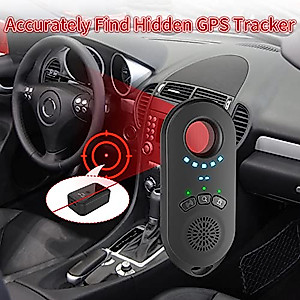 ERSZOO Hidden Camera Detector Device Mini Anti Spy Camera Finder,GPS Detector,RF Signal Scanner Device Detector for GPS Tracker, Personal Emergency Safe Sound Alarm Device