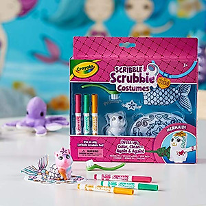 Crayola Scribble Scrubbie Mermaid Costume Playset, Toy for Kids, Gift